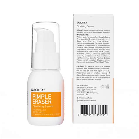 Quickfx Pimple Eraser Clarifying Serum 30ml Watsons Philippines