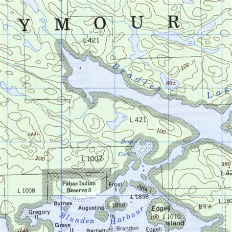 Bradley Lagoon Bc 092l14 Canmatrix Map By Natural Resources Canada