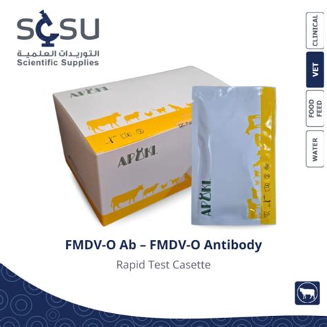 Fmdv O Ag Bovine Fmdv O Antibody Rapid Test Serum Plasma Apoki 10t Scientific