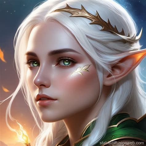 Elven Portrait With Facial Scar And Missing Ear Stable Diffusion Online