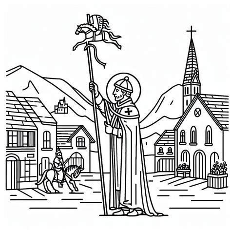 Szent Márton Séta Színező Ingyenes Letöltés Nyomtatás Vagy Színezés Online