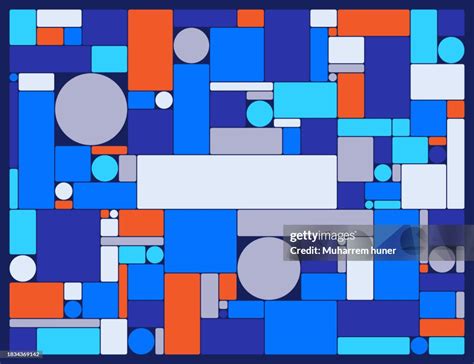 Grid Colorful Vector Background Consisting Of Square Rectangle And