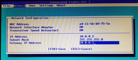 Resetting Hp Proliant Server Ilo Network Settings From Power On System