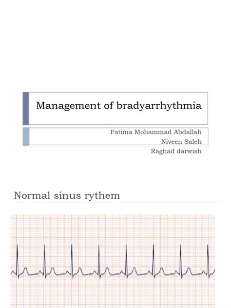 2 Management Of Bradyarrhythmia Pdf Heart Heart Rate