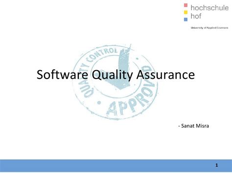 Software Quality Assurance Sanat Misra Pdf Software Testing