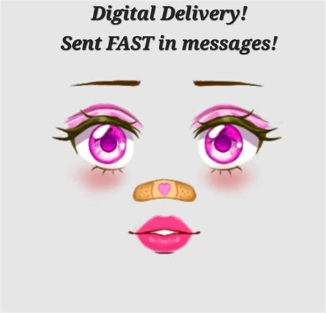 Robl0x Csapphire Super Pink Heart Make Up Face Toy Code Sent Fast Ebay
