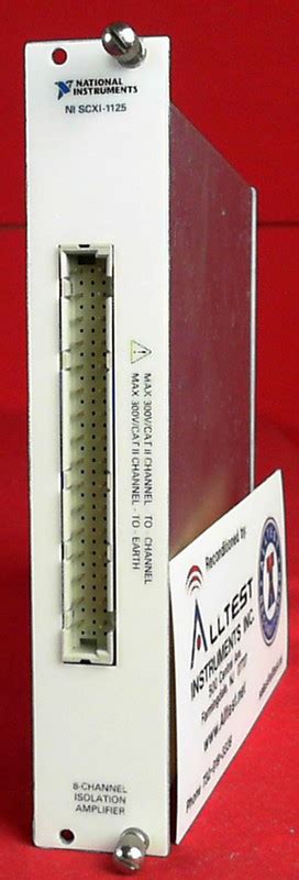 SCXI National Instruments Channel Isolation Amplifier V Isolation Per Channel