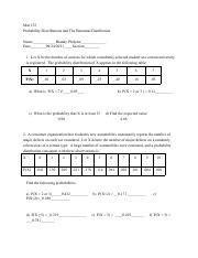 Project Probability Distributions Pdf Mat Probability Distributions And The