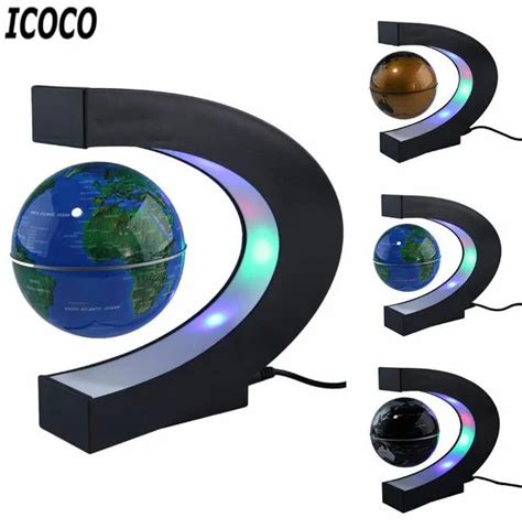 397에서 Led 세계지도 자기 부상 떠있는 글로브 홈 전자 Antigravity 램프 참신 공 생일 장식 Dhgate
