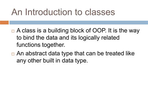 Class And Objects Pptx Programming Languages Computing