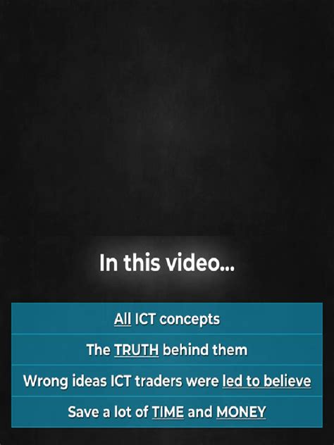 Learn All Ict Concepts And The Truth Once And For All Pdf