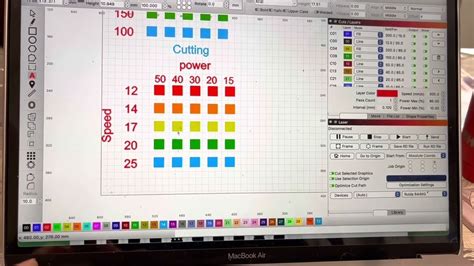 Creating A Test Sheet In Lightburn Youtube