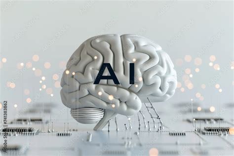 AI Brain Chip data normalization. Artificial Intelligence mobile diagnostics mind nanophysics ...
