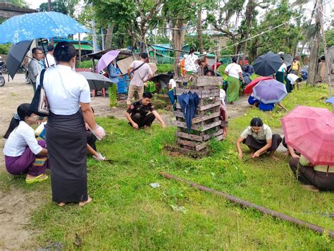 ပုဏ္ဏားကျွန်းမြို့ ဓမ္မမဏ္ဍိုင်ဘုန်းတော်ကြီးကျောင်းတိုက်၌ စုပေါင်းသန့်ရှင်းရေးဆောင်ရွက