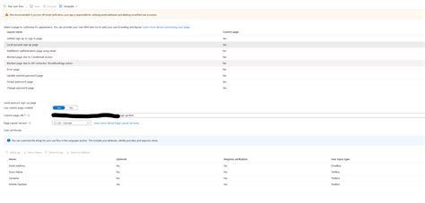 Azure B2c Sign In And Sign Up Custom Field Still Showing Asterix On Non