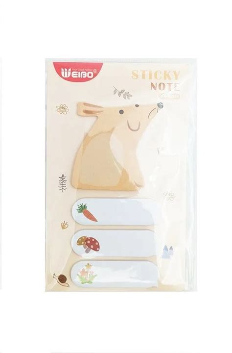 استیک نوت فانتزی 4 عددی طرح حیوانات