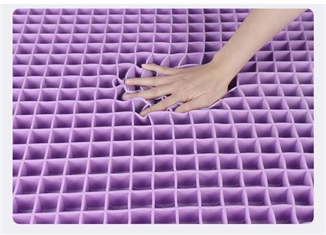 Kingworth Queen Size Honeycomb Grid Mattress Pad Gel Topper Full Tpe