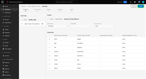 Draft Dataflows In The Ui Adobe Experience Platform