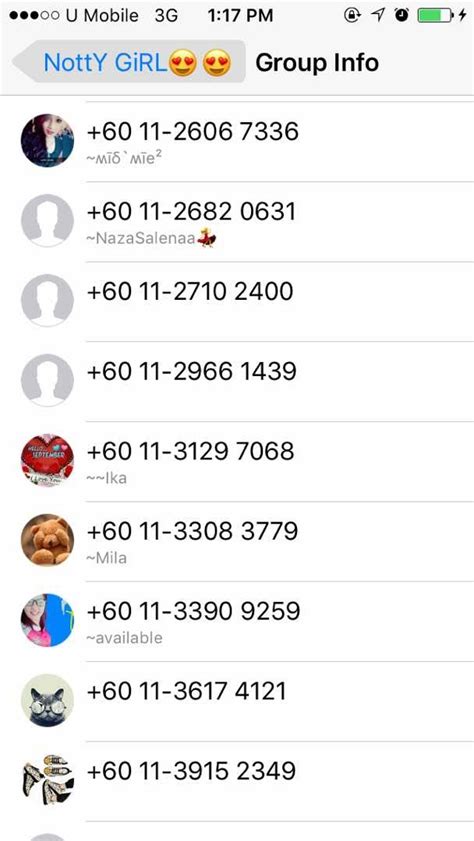 Koleksi No HP Awek Less Dari NottyGirls Cicakros NSFW