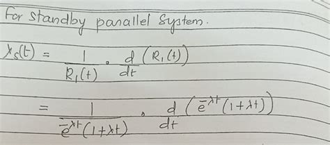 Solved For Standby Panallel