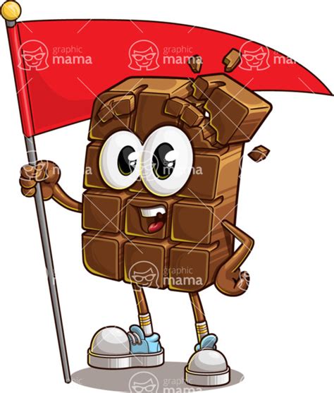 Chocolate Cartoon Character Set Checkpoint Graphicmama