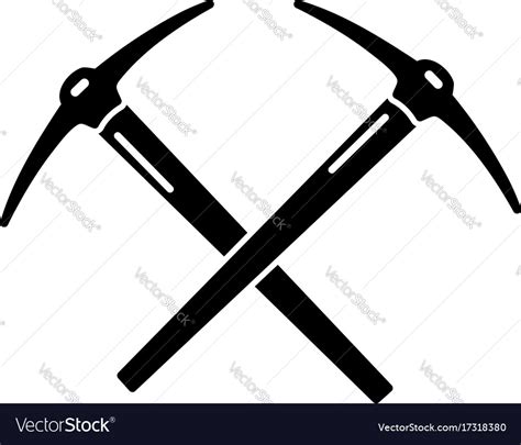 Mining Pickaxe Icon Simple Style Royalty Free Vector Image