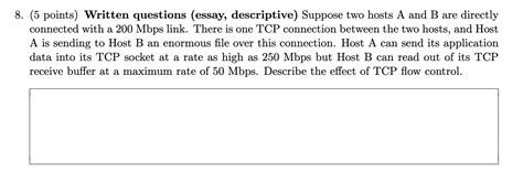 Solved 5 Points Written Questions Essay Descriptive