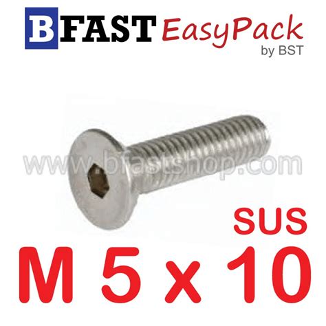 สกรหวจมเตเปอรสแตนเลส SUS M 5 x 10 ถง 40 Shopee Thailand