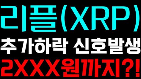 리플 Xrp 추가하락 신호발생 2xxx원까지 양자컴퓨터 코인해킹 트럼프 리플xrp실시간 리플코인실시간 리플코인목표가 리플코인전망실시간 리플하락이유 리플ceo긴급발표 리플
