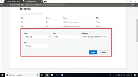 Implementing A Custom Domain Understanding Blob Storage Part Seven