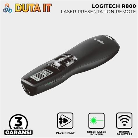 Jual Logitech R800 R 800 Wireless Pointer Persentasi Green Laser