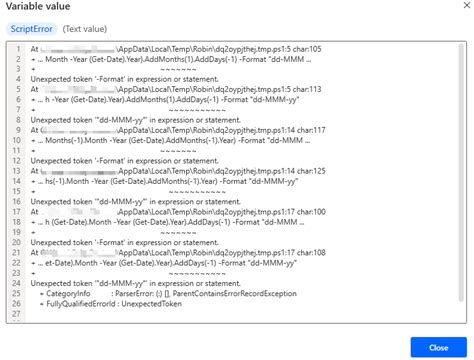 After Running A Custom Powershell Script In Power Automate Desktop How Do I Capture The Output