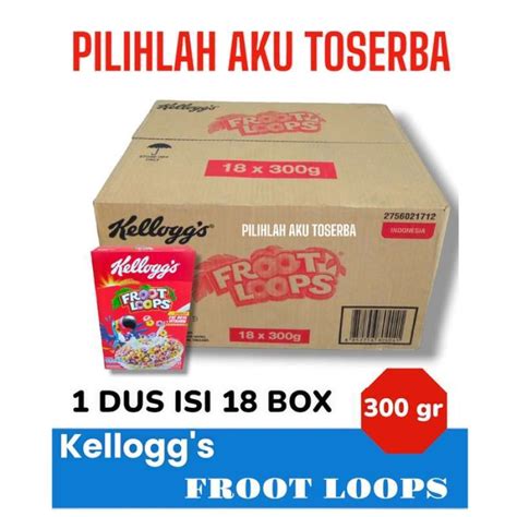 Promo Kelloggs FROOT LOOPS Sereal G HARGA DUS ISI Diskon Di Seller Pilihlah