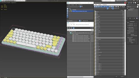 Logitech Pop Key Keyboard Mint Green 3d Model 29 3ds Blend C4d