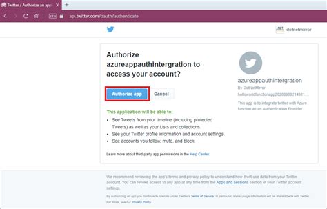 Configure Twitter Login On Your Azure Function App With App Service Authentication Dotnetmirror