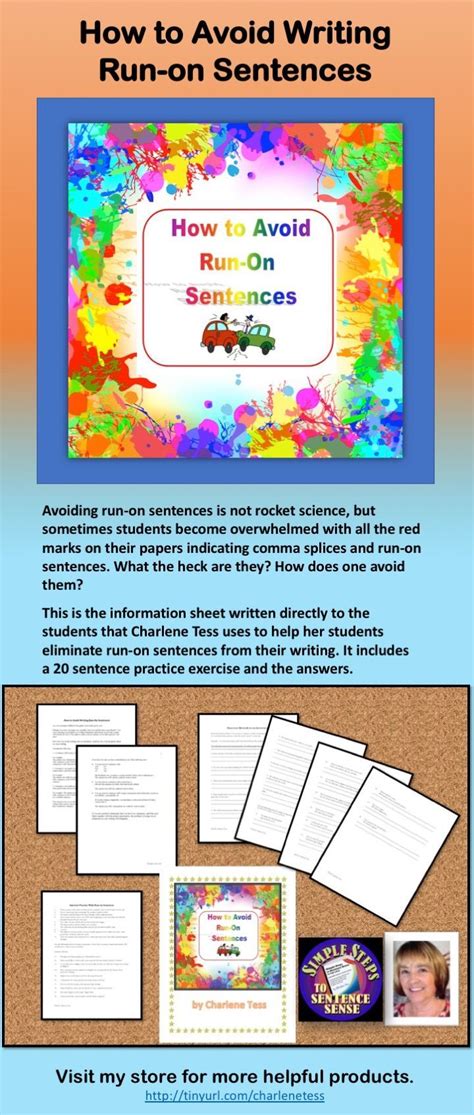 How To Avoid Run On Sentences Grammar Worksheets Print Google Easel