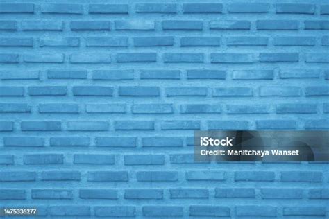 옅은 파란색 페인트 파스텔 차분한 톤 텍스처 배경으로 그린 벽돌 벽 벽돌 과 석조 바닥 인테리어 바위 오래 된 패턴 깨끗 한