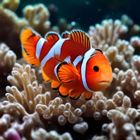 A Fish With White Stripes And An Orange And White Striped Fish