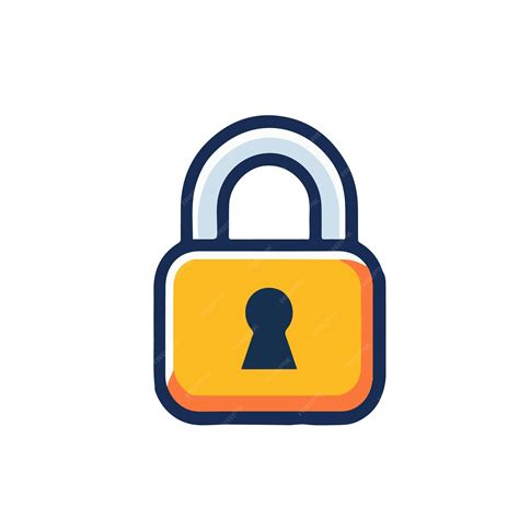 Secure Lock Symbol Vector Illustration Premium Ai Generated Vector