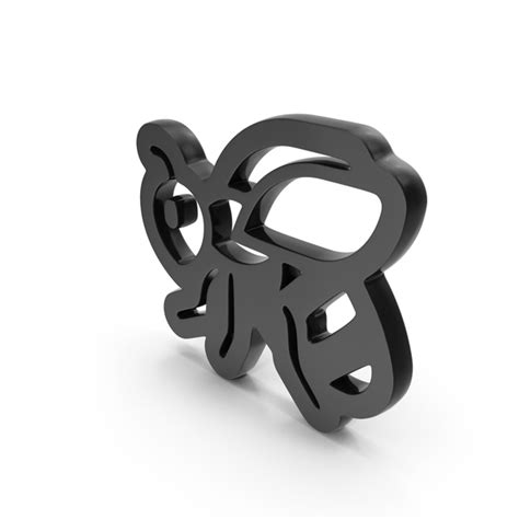 Black Honey Bee Symbol 3d Object 2299256875 Shutterstock