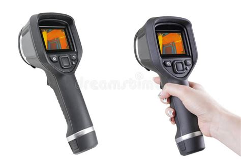 Thermal Imager Isolated On A White Background Monitoring The
