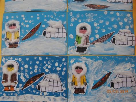 ΕΣΚΙΜΩΟΙ Μαίρη Γούση Activité Manuelle Hiver Maternelle Activité Hiver Activités Hiver