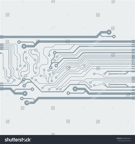 Vector Flat Circuit Board Illustration Vector Stock Vector Royalty Free Shutterstock