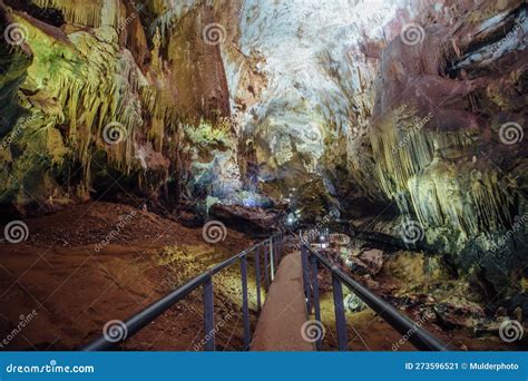 Inside Touristic Prometheus Cave At Tskaltubo Imereti Region Georgia