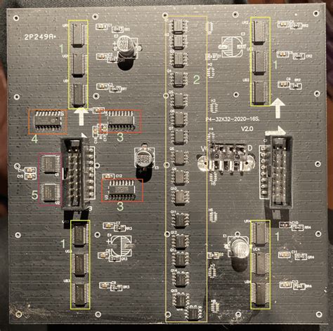32x32 Rgb Led Display Panel Trying To Repair Raskelectronics