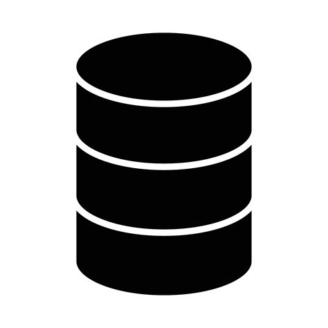 Data Storage Vector Glyph Icon For Personal And Commercial Use