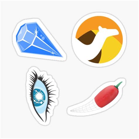 Apache Calcite Camel Cassandra Cayenne 4x Sticker Combo Pack