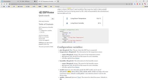 Home Assistant设置esphome连接esp32 Dht11温湿度传感器 番茄工作法