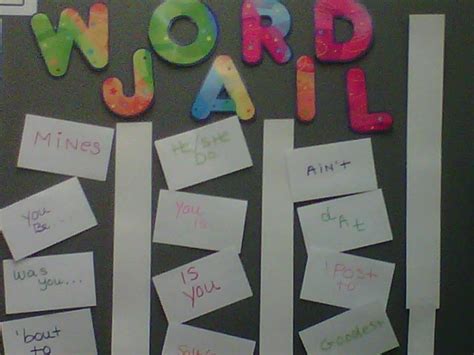 Word Jail Classroom Management Idea