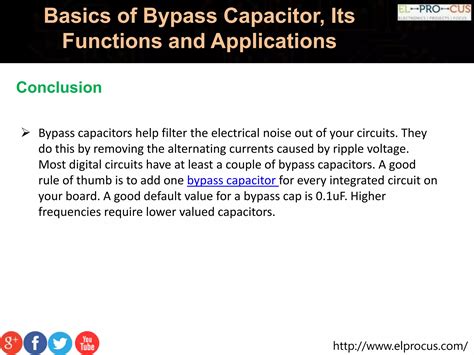 Basics Of Bypass Capacitor Its Functions And Applications Pptx